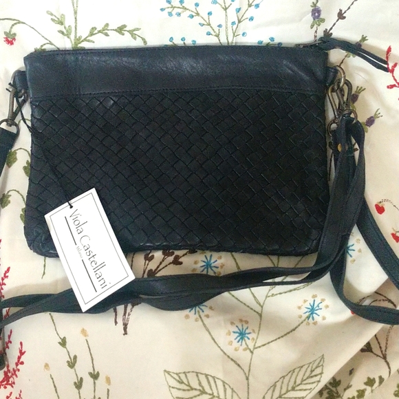 Viola Castellani | Bags | Nwt Viola Castellani Genuine Leather Basket ...